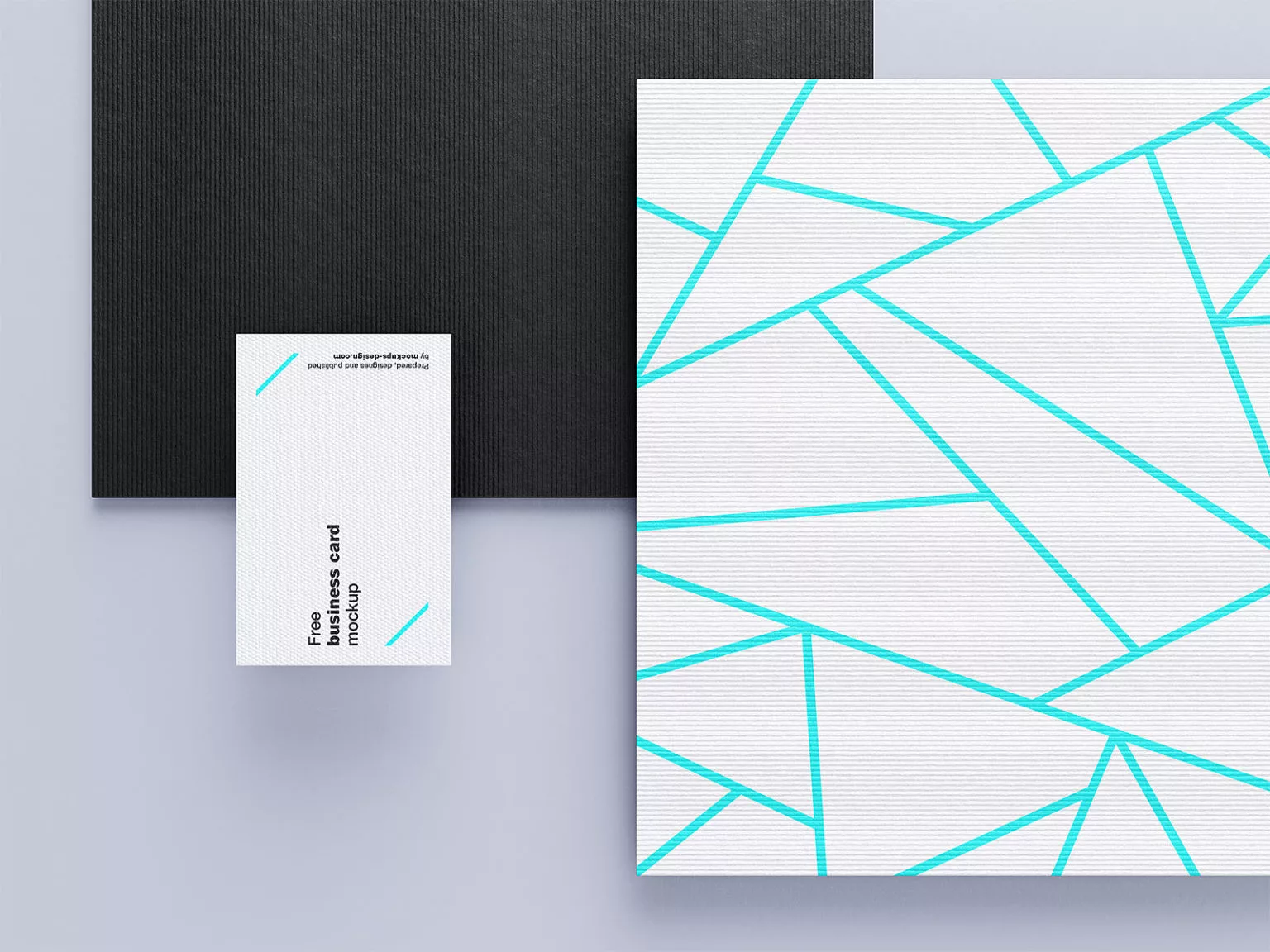 Stationery Set Mockup (Textured Paper) | The Free Mockup