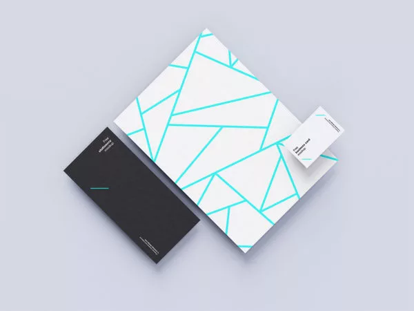 Stationery Set Mockup (Textured Paper) | The Free Mockup