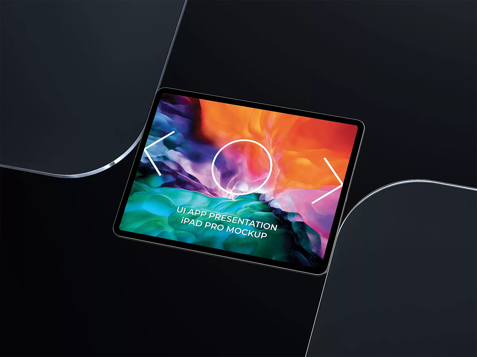 UI App Presentation iPad Pro Mockup | The Free Mockup