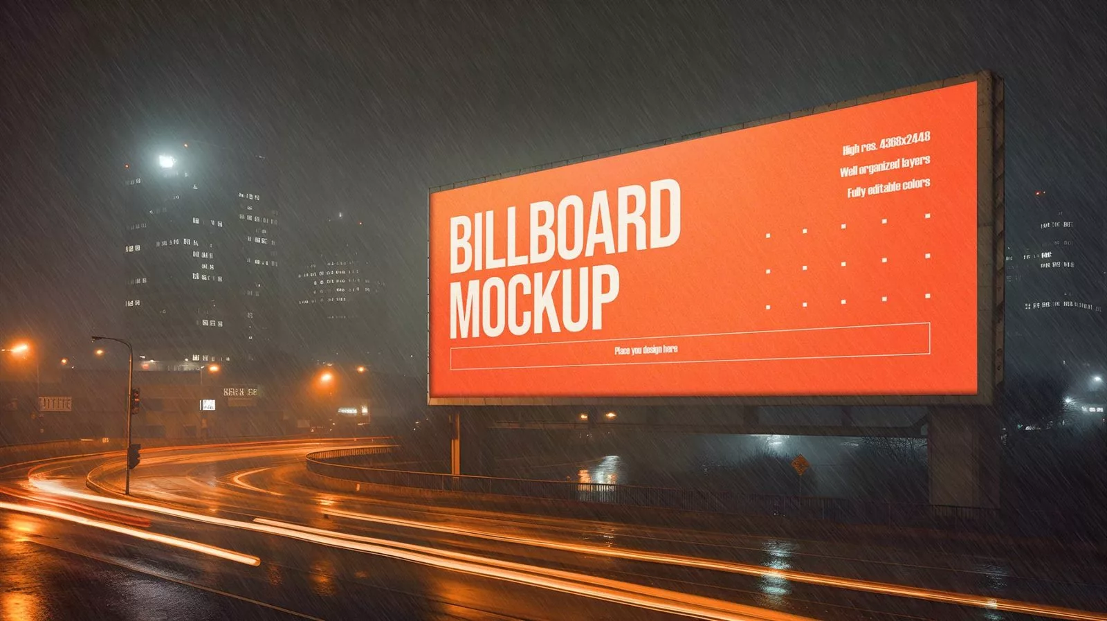 Outdoor Advertising Billboard Mockup | The Free Mockup
