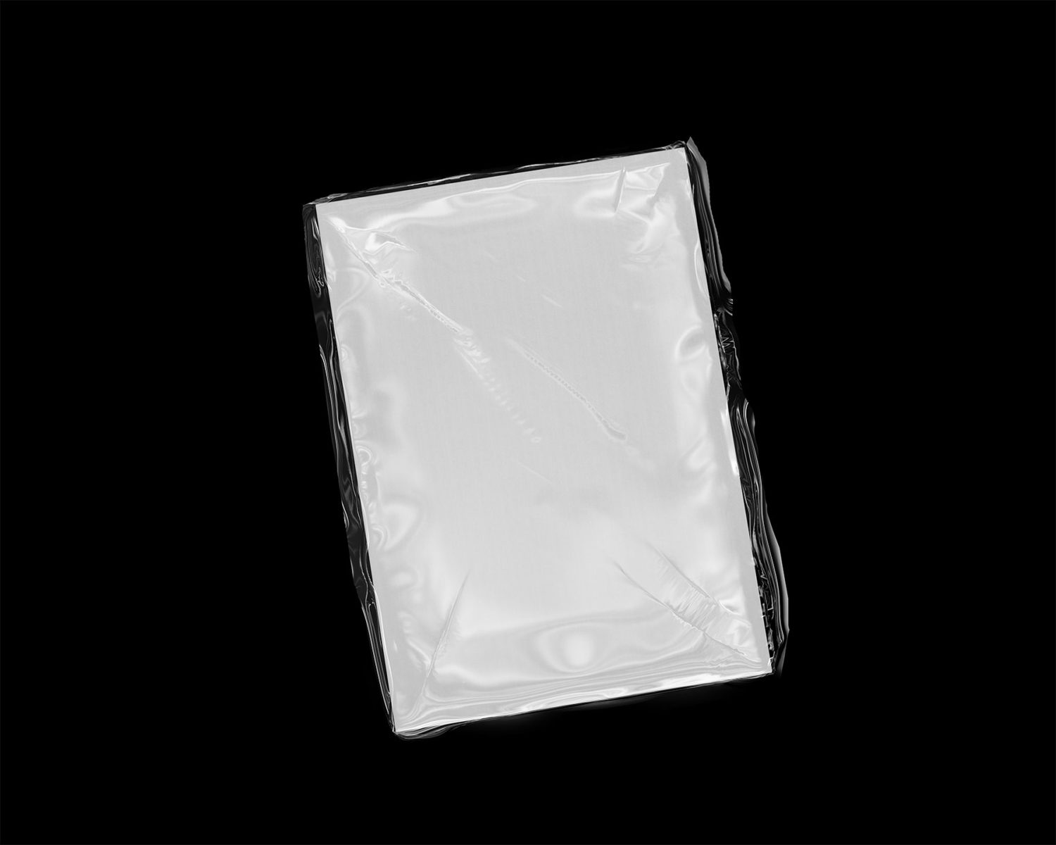 Magazine Mockup Wrapped in Transparent Plastic | Free Mockup