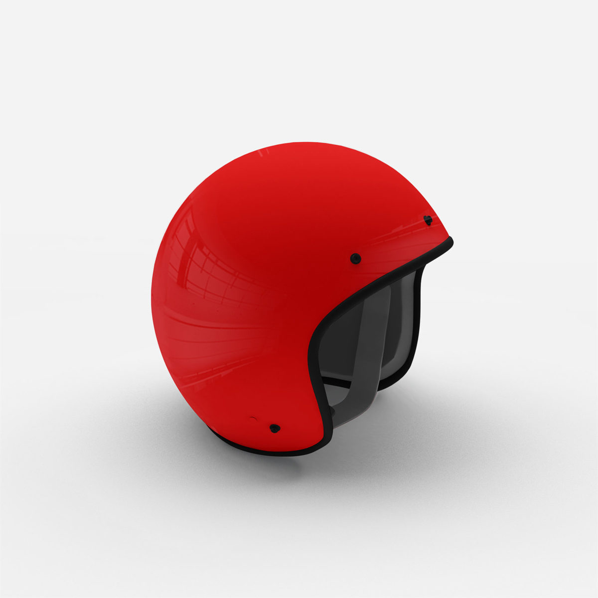 Open-Face Motorcycle Helmet Mockup | Free Mockup