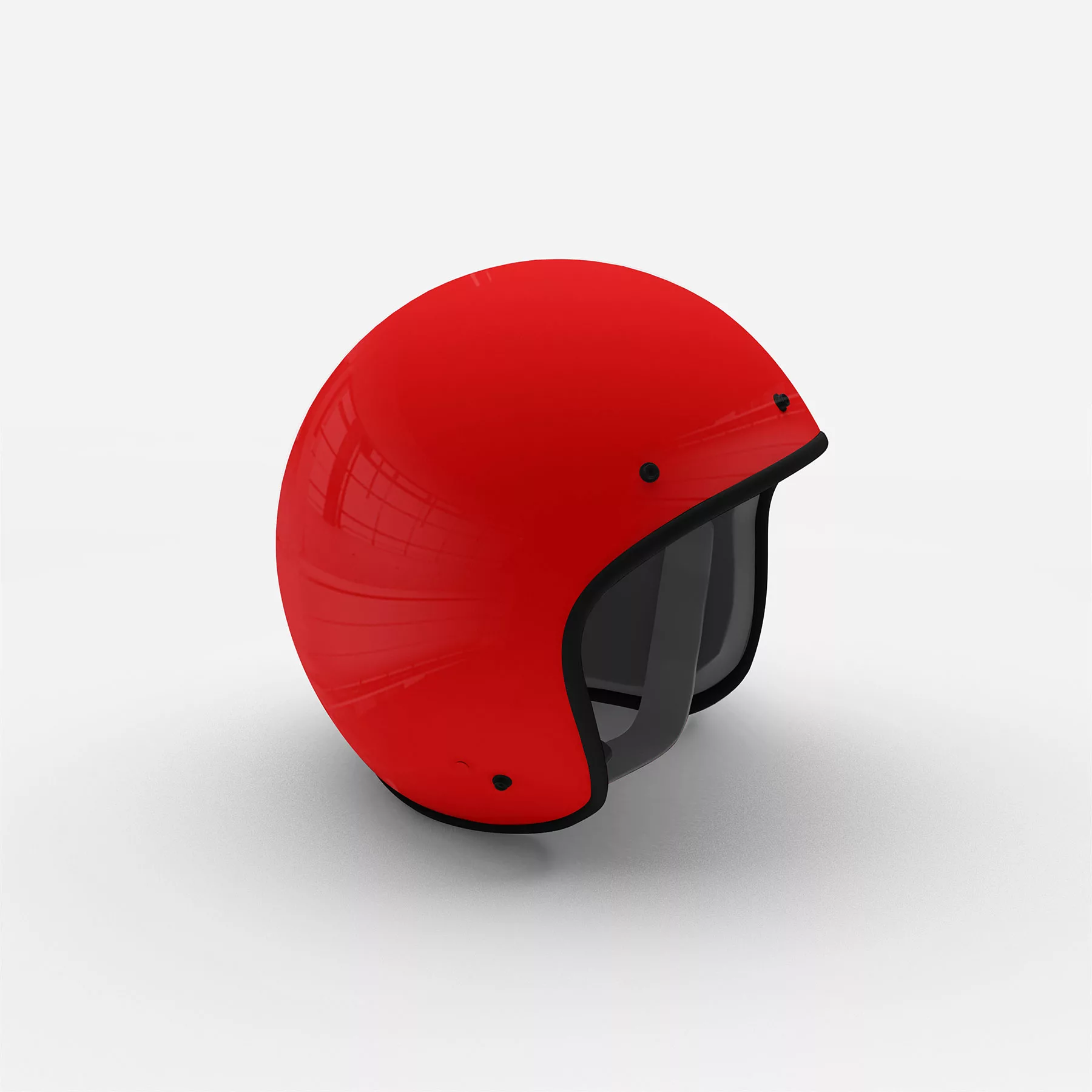 Open-Face Motorcycle Helmet Mockup | Free Mockup