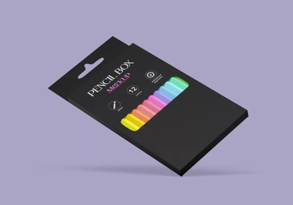 Pencil Box Mockup | The Free Mockup