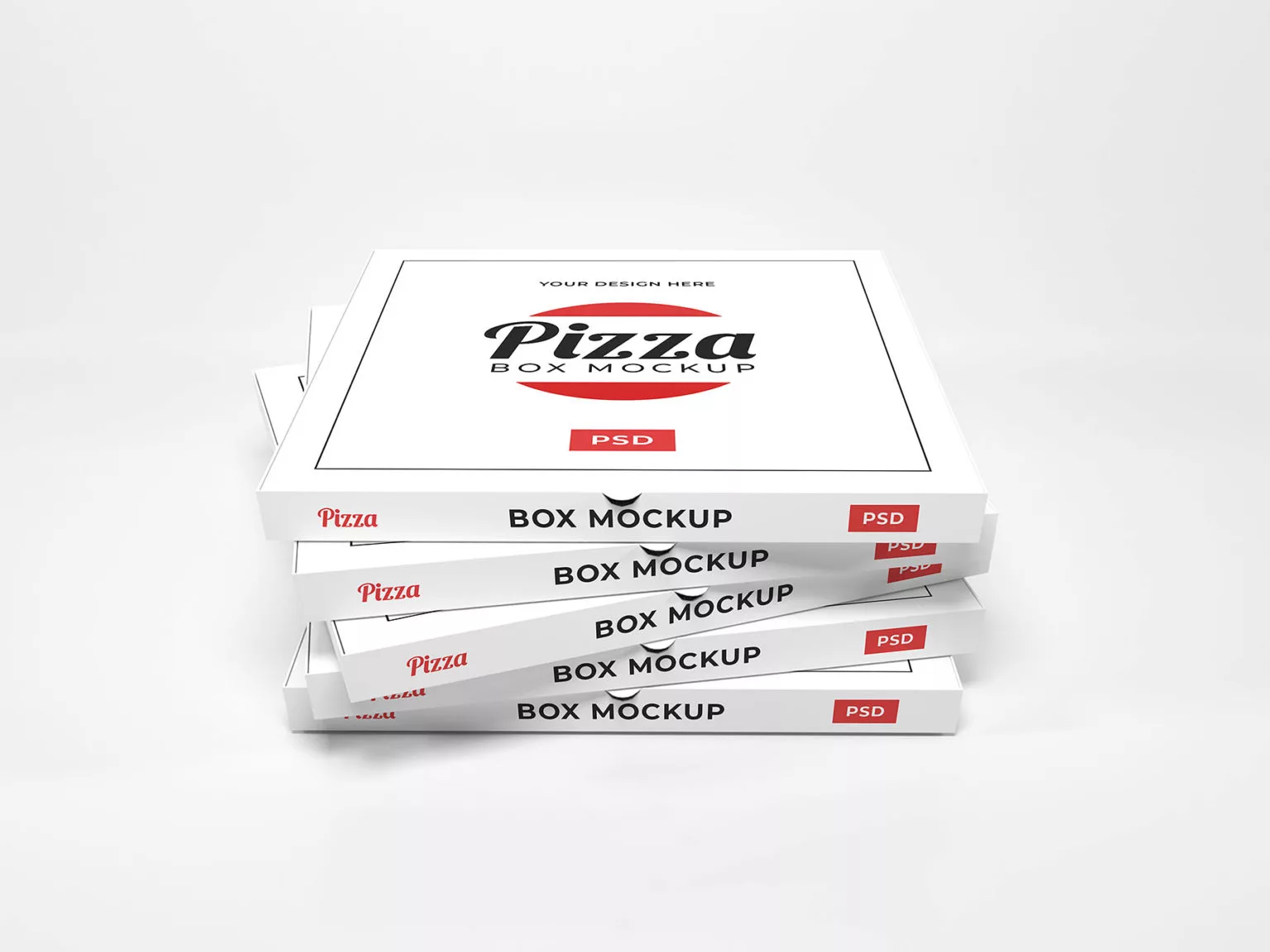 Pizza Box Packaging Mockup | The Free Mockup
