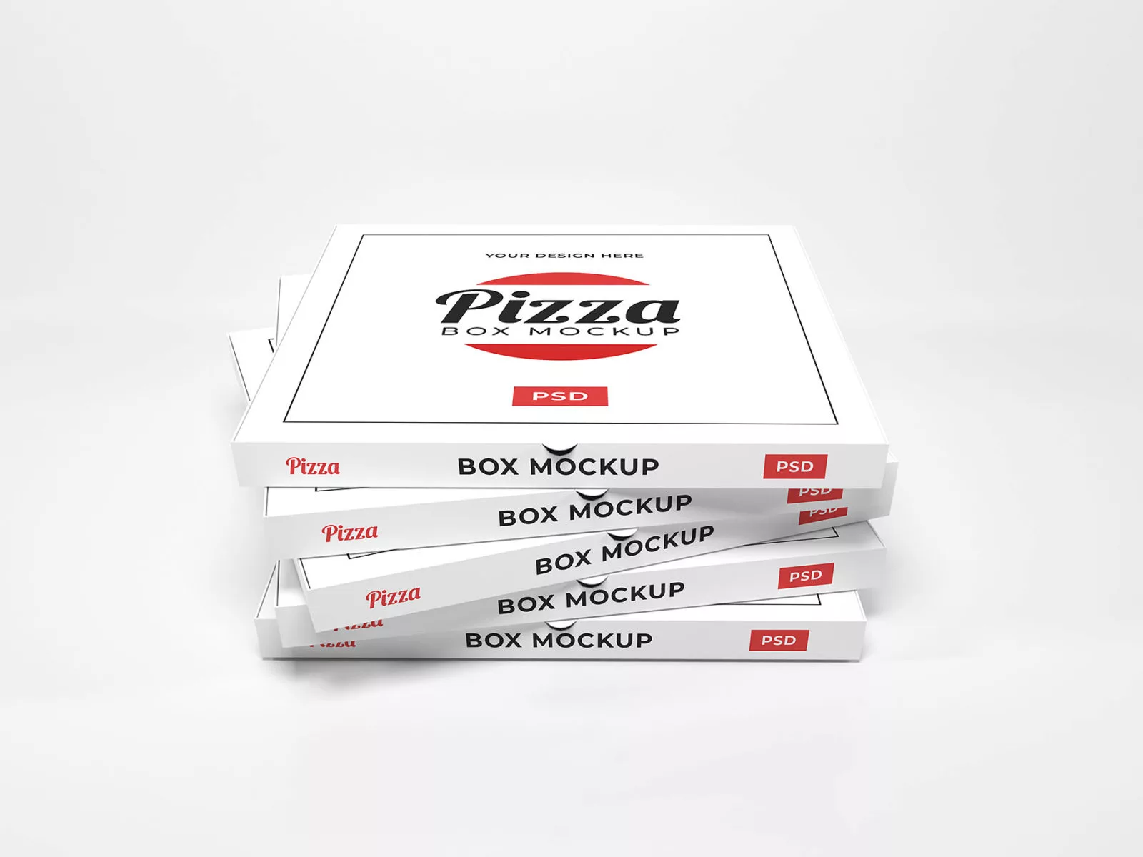 Pizza Box Packaging Mockup | The Free Mockup