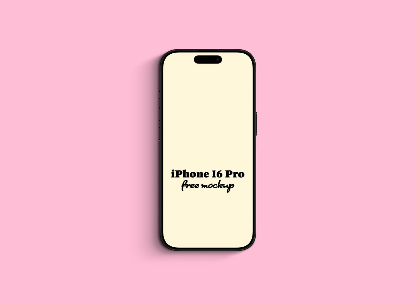 iPhone 16 Pro Mockup | Free Mockup