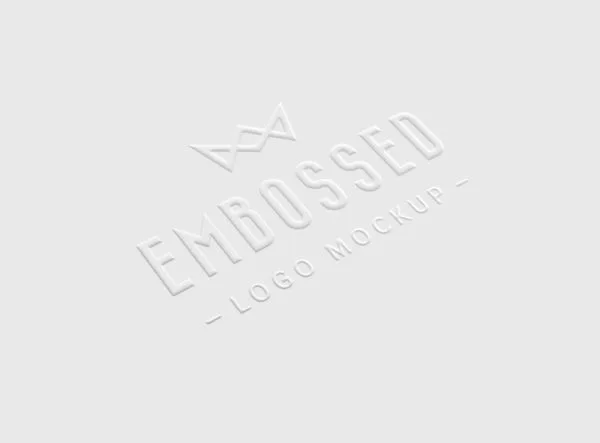 Embossed Paper Logo Mockup | The Free Mockup