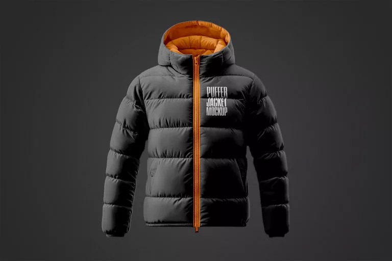 Free Puffer Jacket Mockup | The Free Mockup