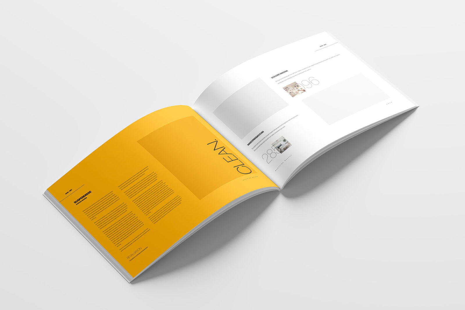 Open Landscape Magazine Mockup | Free Mockup
