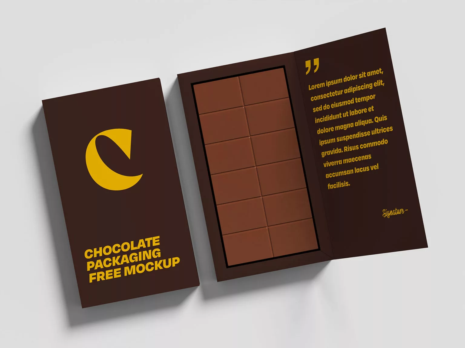 Chocolate Packaging Mockup | The Free Mockup