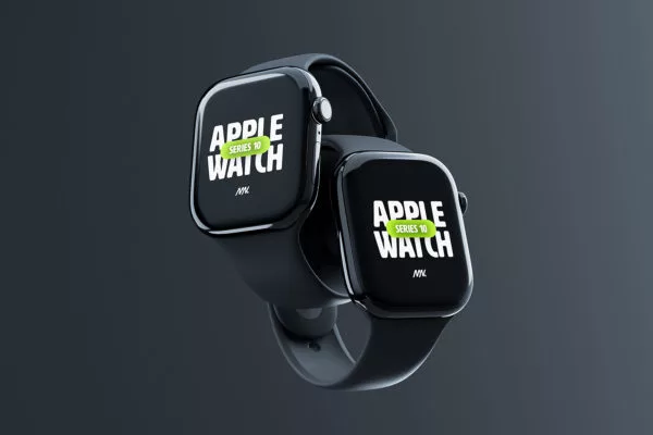 Floating Apple Watch Mockups | The Free Mockup