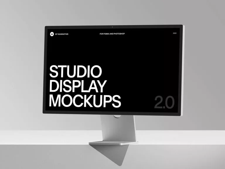 Studio Display Mockup (PSD & Figma) | The Free Mockup