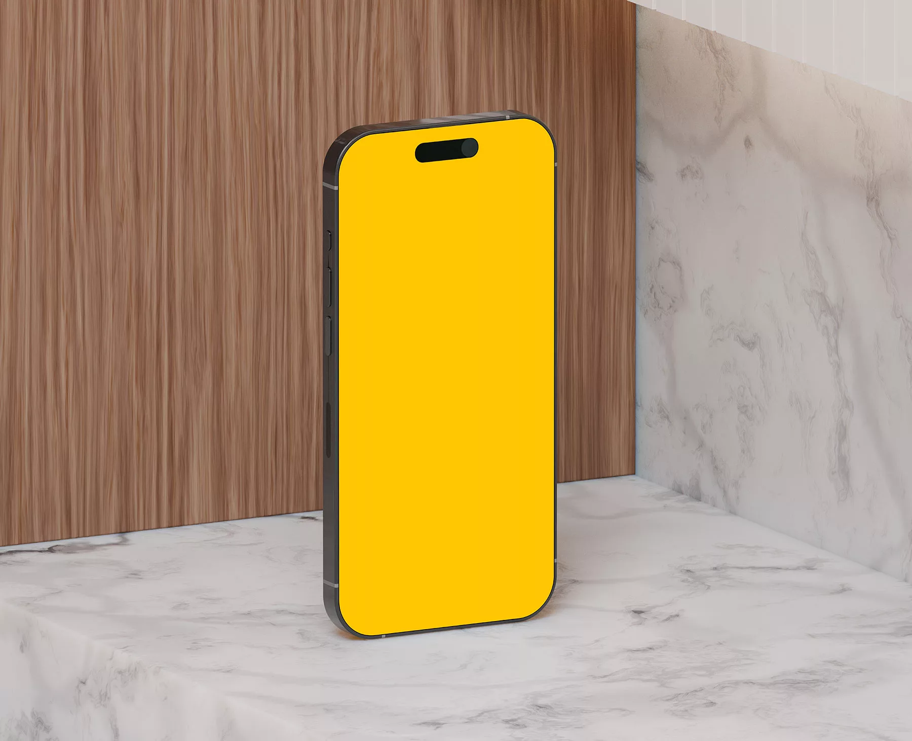 Smartphone Mockup iPhone Marble Scene | The Free Mockup