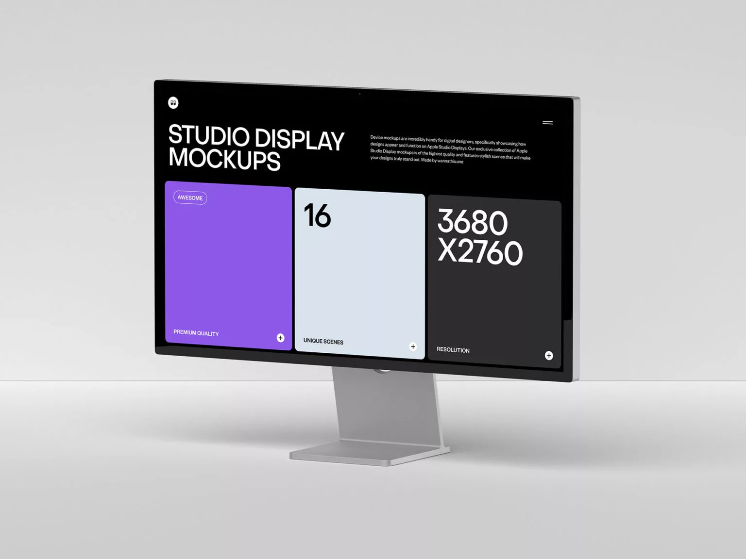 Studio Display Mockup | The Free Mockup
