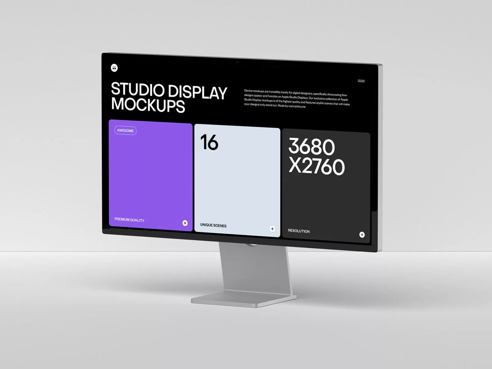Studio Display Mockup | The Free Mockup