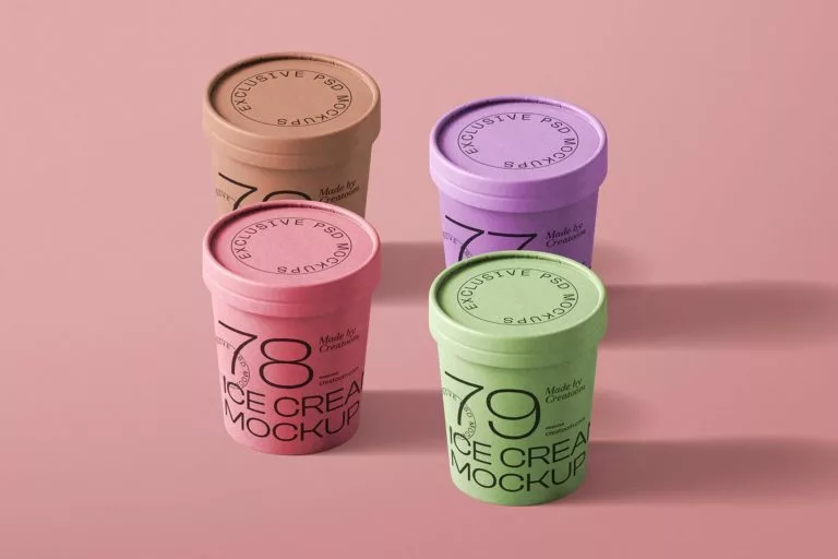 Ice Cream Tubes Packaging Mockups | The Free Mockup