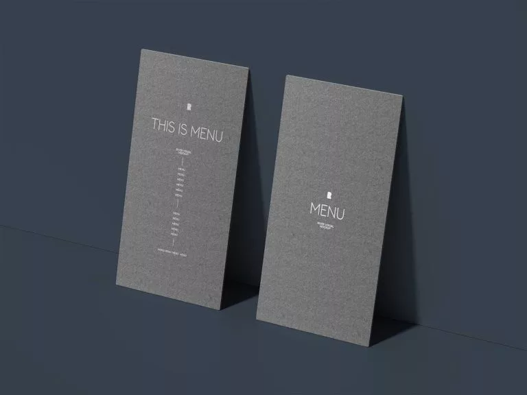 Free cafe menu mockup | The Free Mockup