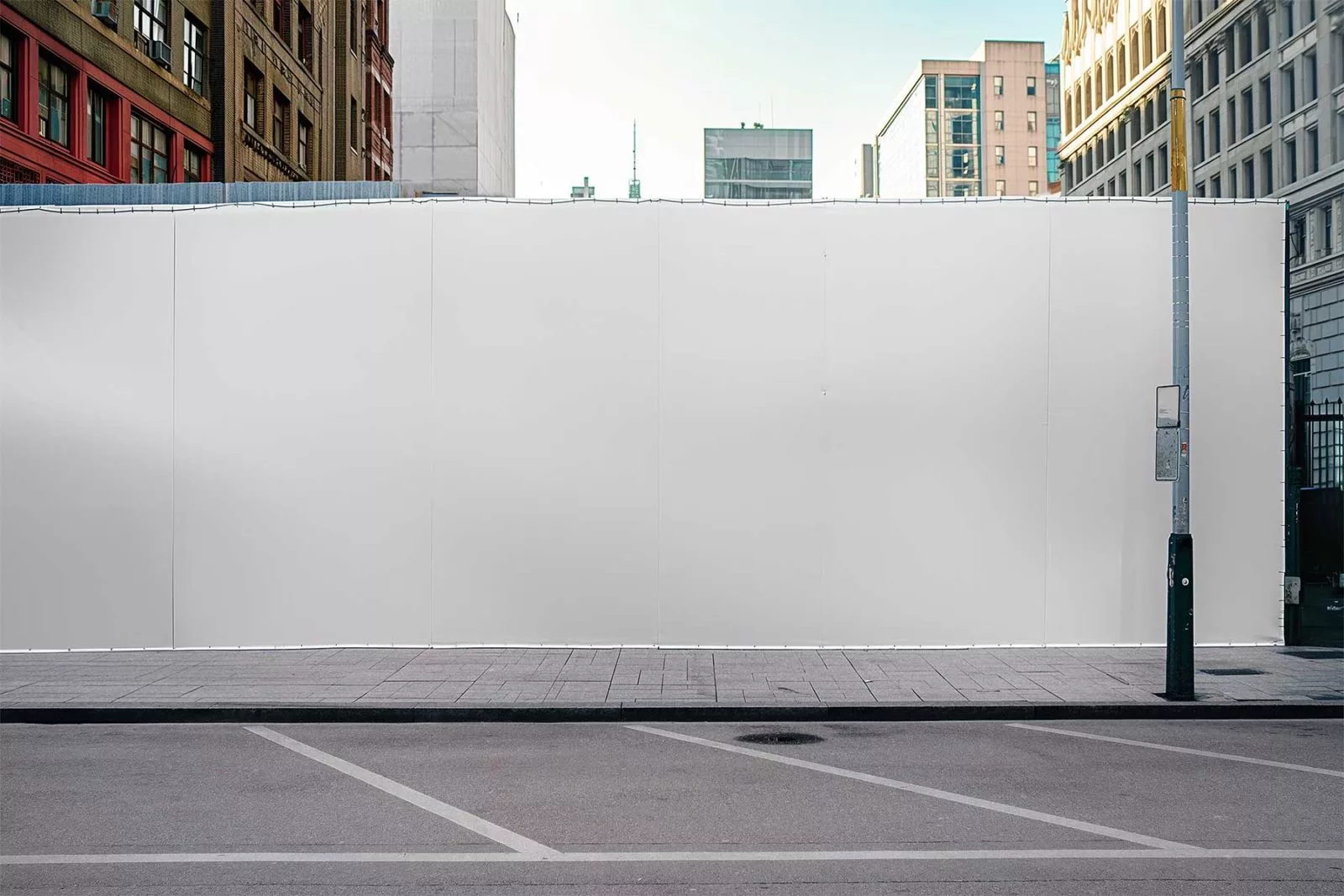 Urban Landscape Stretch Banner Mockup | The Free Mockup