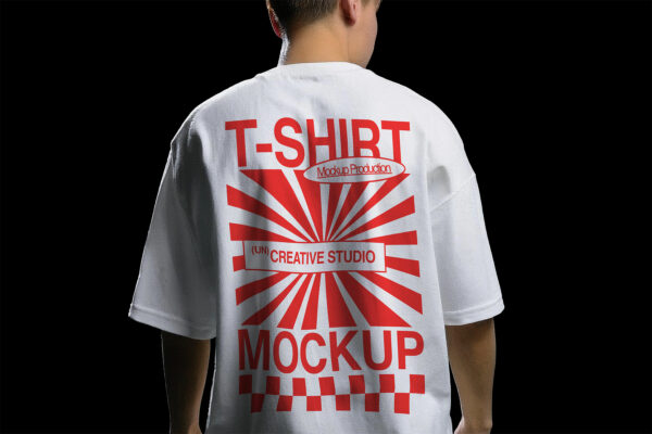 T-shirt Back PSD Mockup