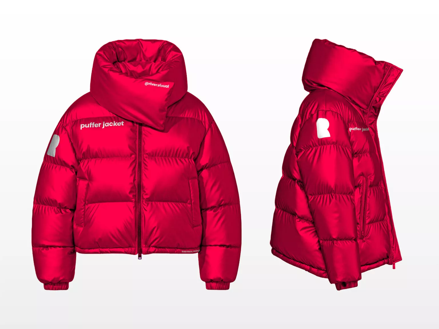 Puffer Jacket Mockup | The Free Mockup