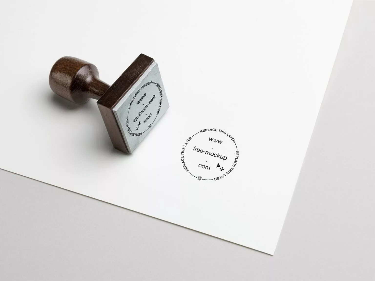 Rubber Stamp Mockup Scene | The Free Mockup