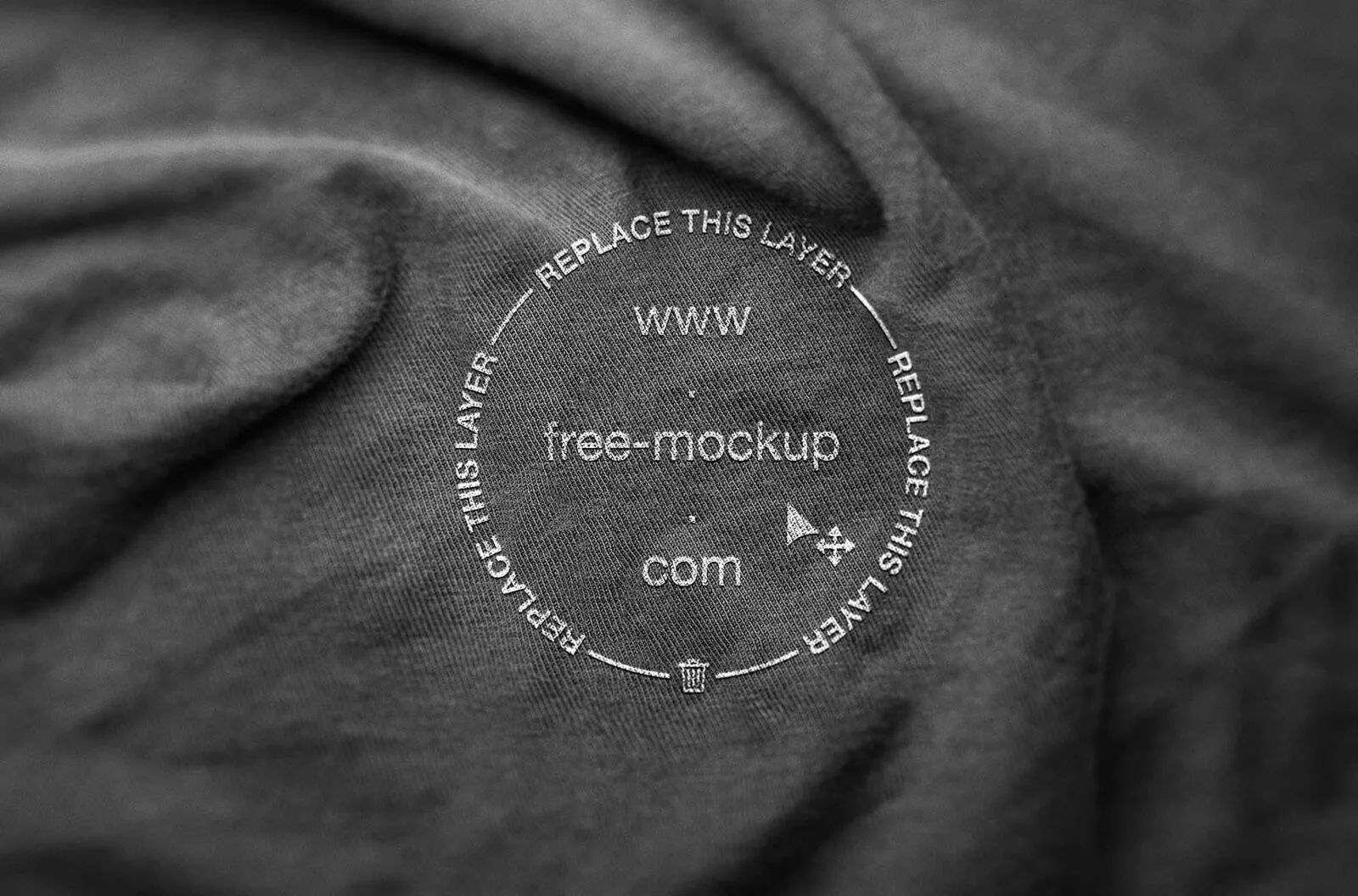 Authentic Fabric Logo Mockup | The Free Mockup