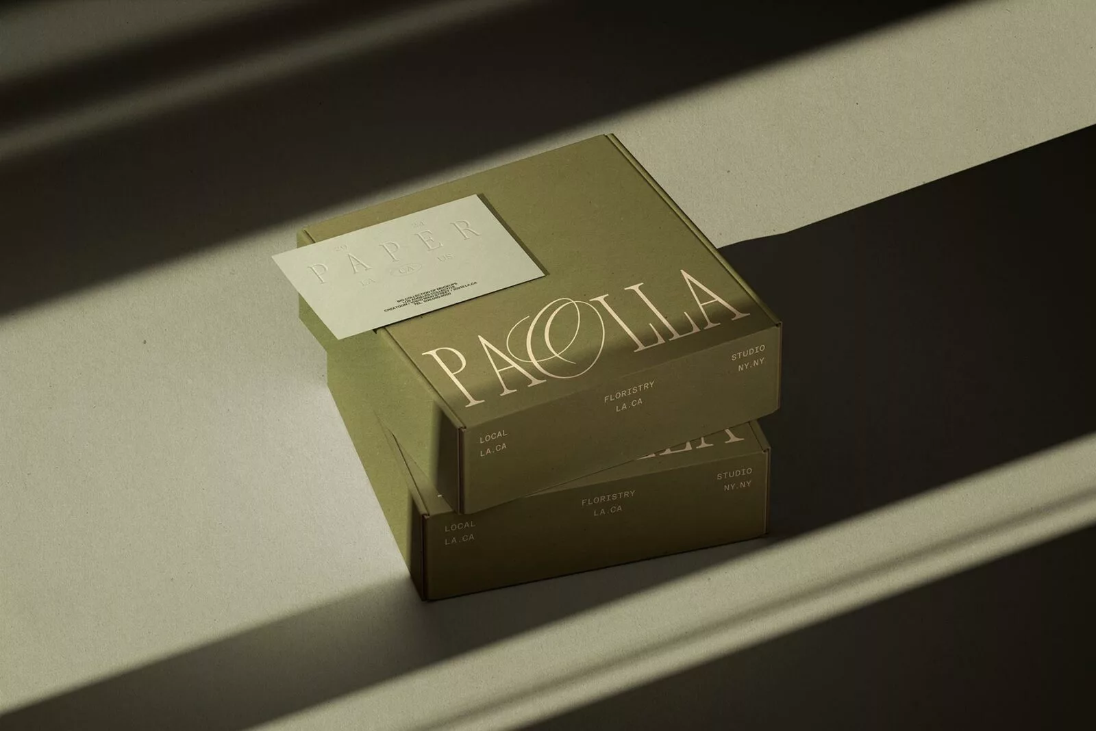 Cardboard Mailer Box with Paper Mockups | The Free Mockup