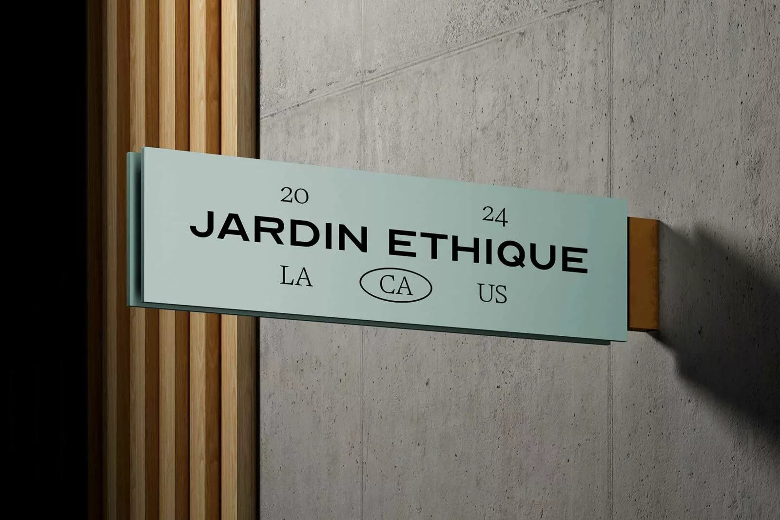 Outdoor Store Sign Mockup (Wall Mounted) | The Free Mockup