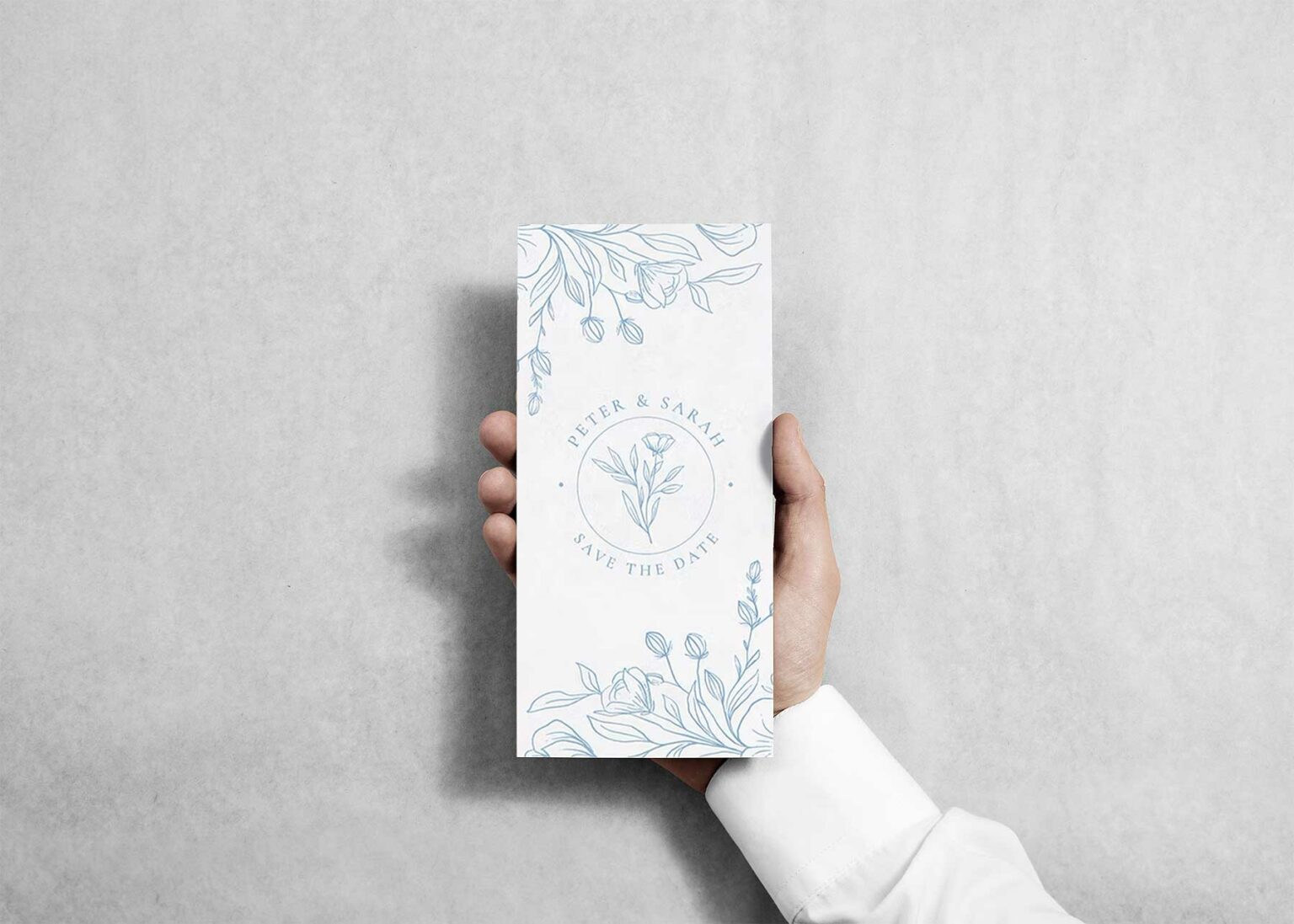 Hand Holding DL Flyer Mockup | Free Mockup