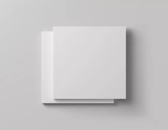 Square Magazine Cover Mockup | The Free Mockup