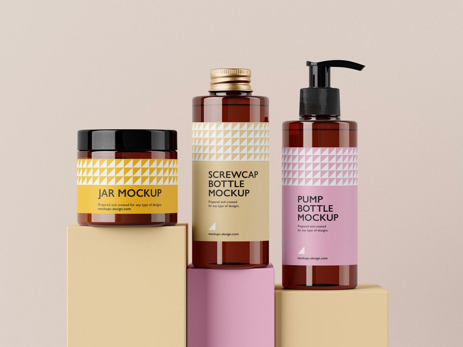 Cosmetic Packaging Mockup Set