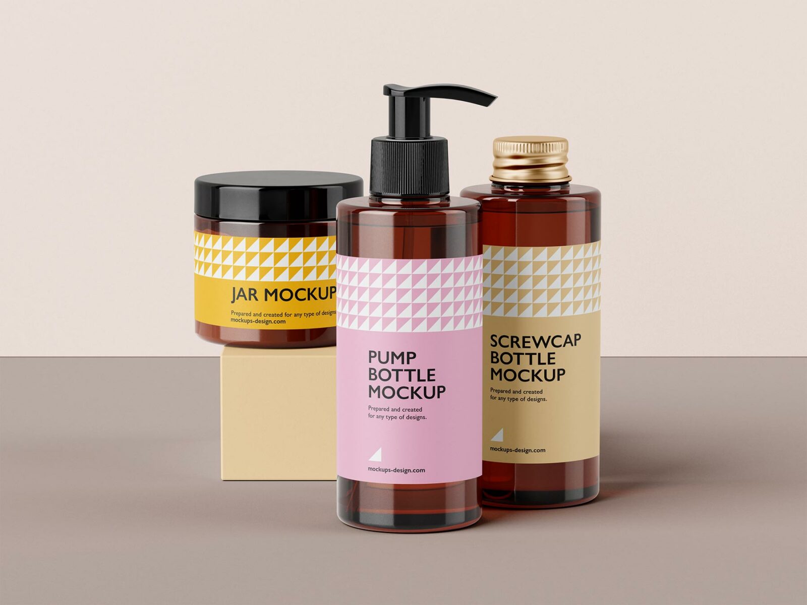 Cosmetic Packaging Mockup Set