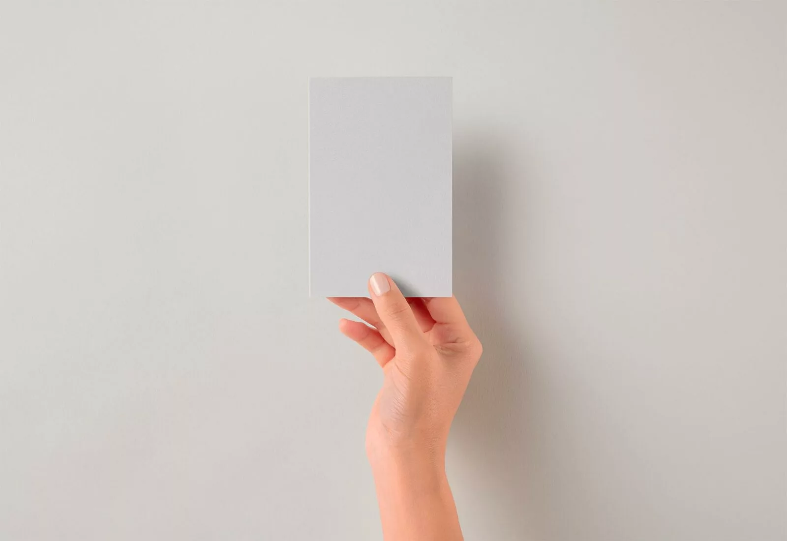 Hand Holding Invitation Card Mockup | The Free Mockup