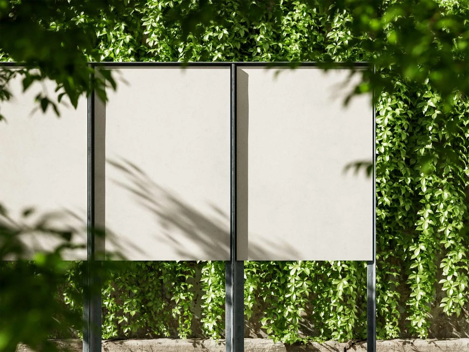 Outdoor Posters Mockup | The Free Mockup