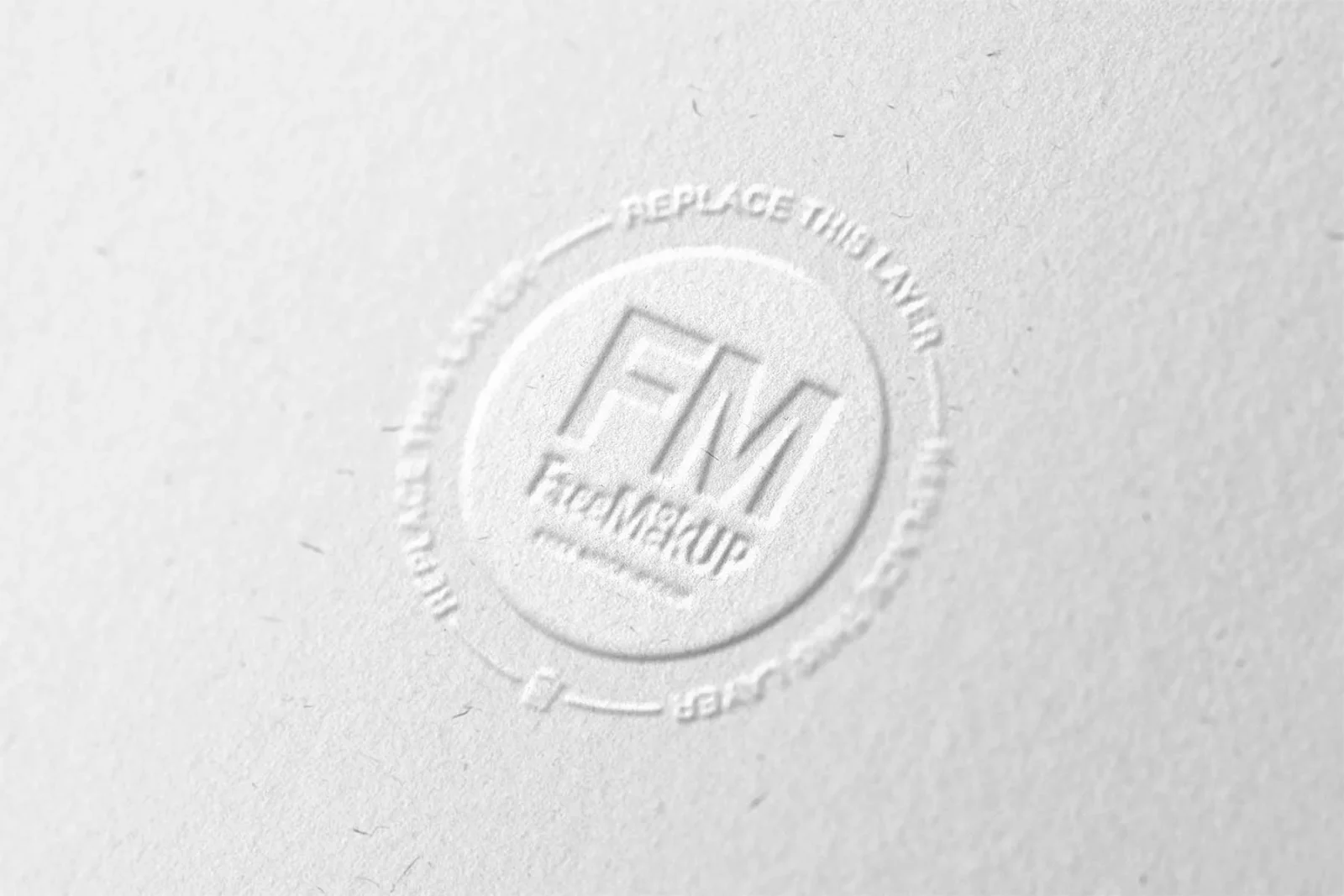 Embossed Paper Logo Mockup