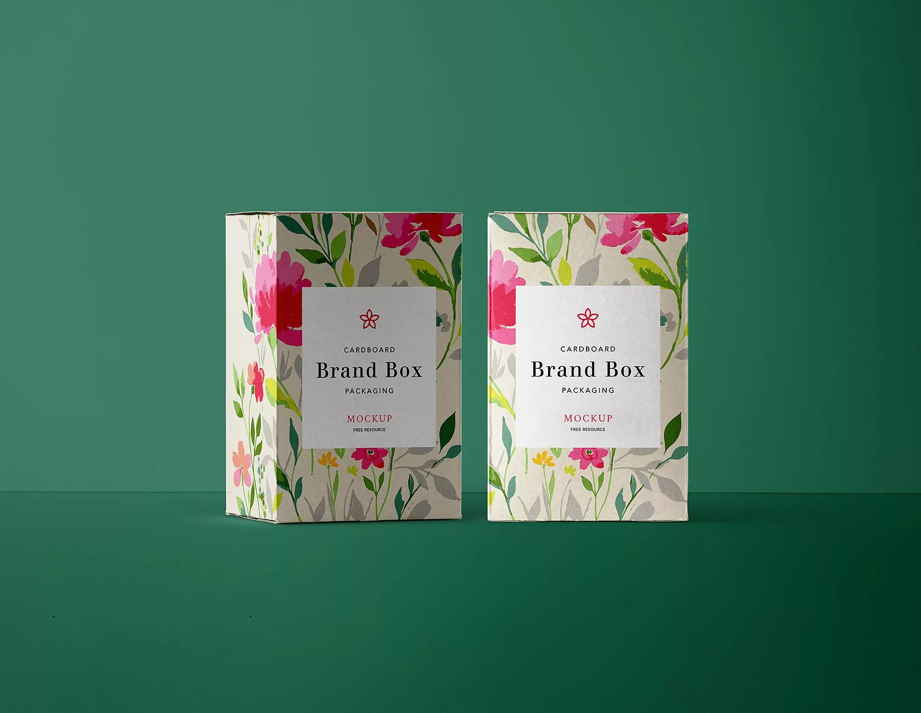Cardboard Product Box Mockup | Free Mockup