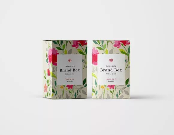 Cardboard Product Box Mockup | The Free Mockup