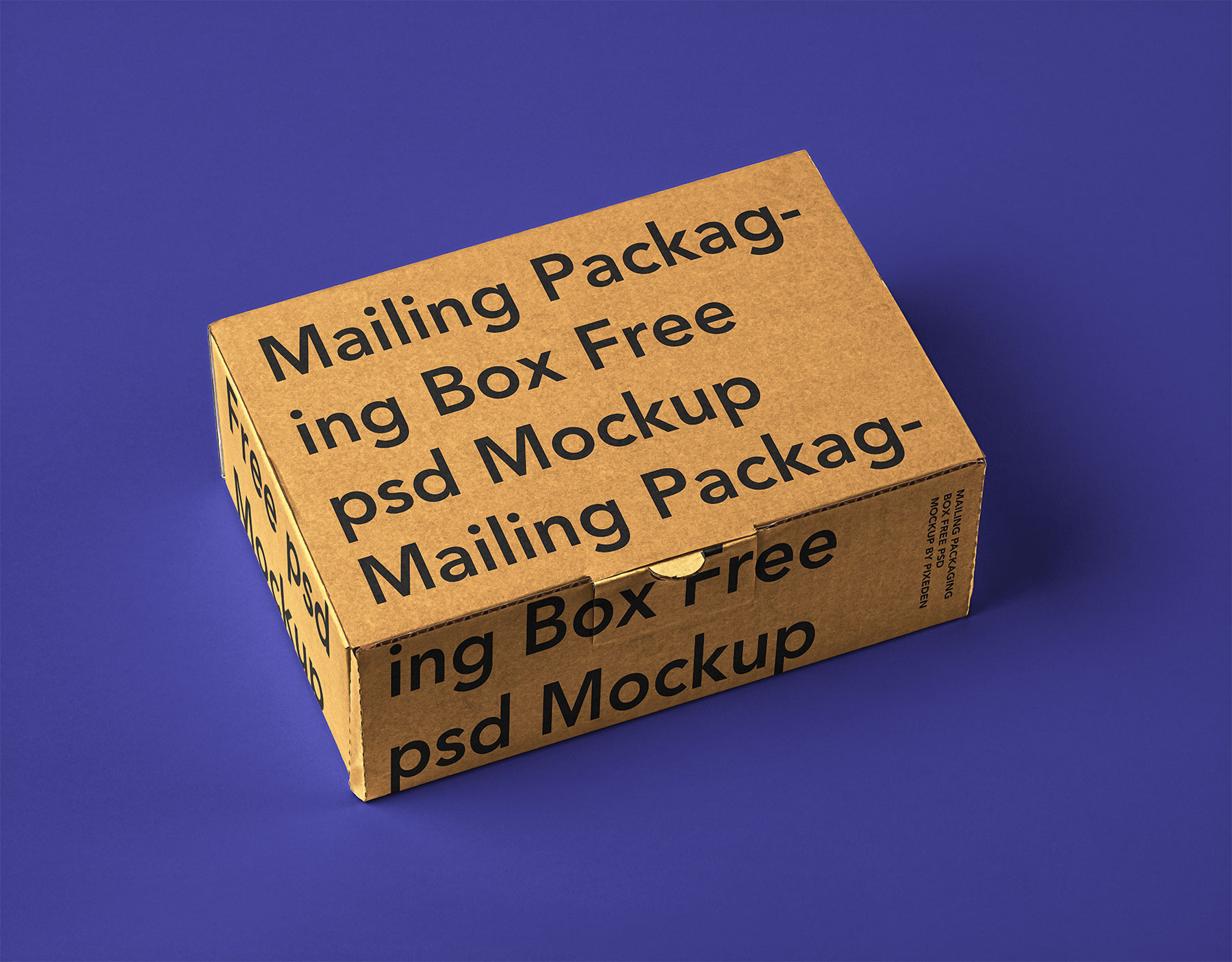 Mail Packaging Cardboard Box Mockup | Free Mockup