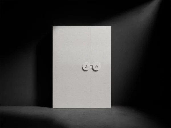 Paper Folder with String Closure Mockup