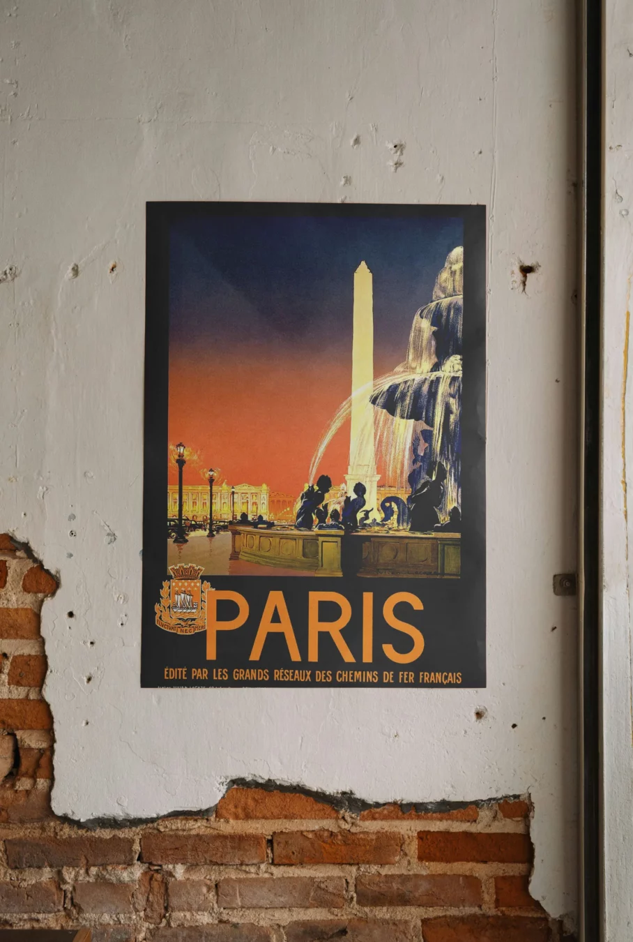 Free Poster Mockup (Weathered Wall & Exposed Brick) – Urban Branding