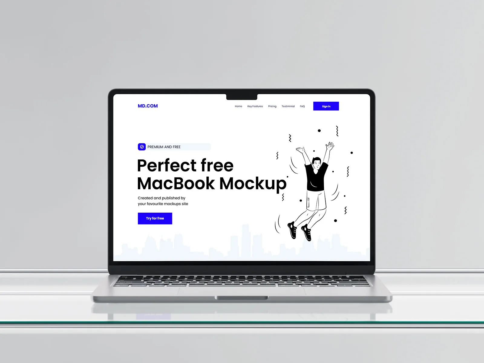 MacBook Laptop Mockup – Clean Scene Set | Free Mockup