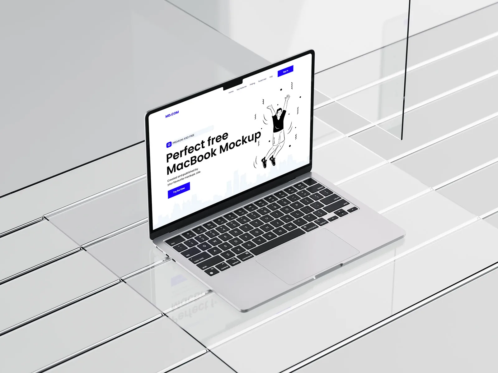 MacBook Laptop Mockup – Clean Scene Set | Free Mockup