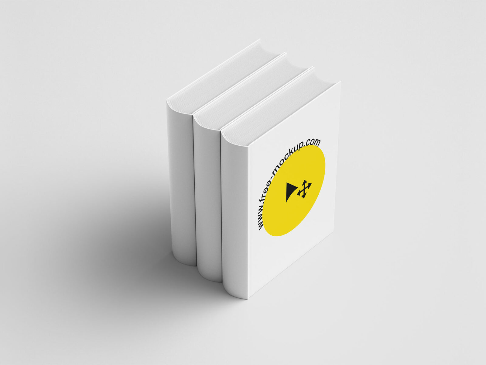 Free Thick Book Stack Mockup